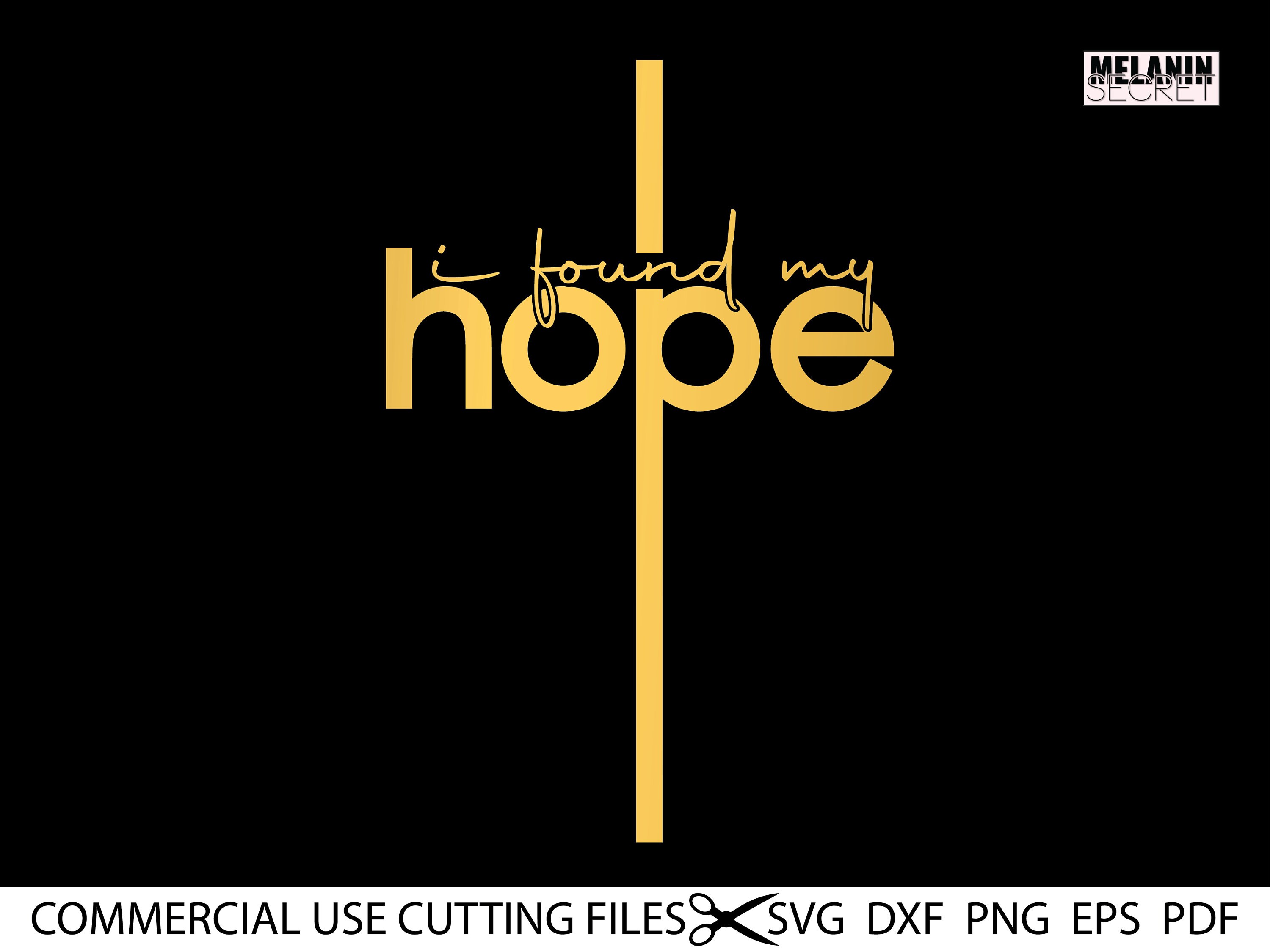 I Found My Hope SVG Hope Svg Cross Svg Jesus Svg Christian - Etsy Canada
