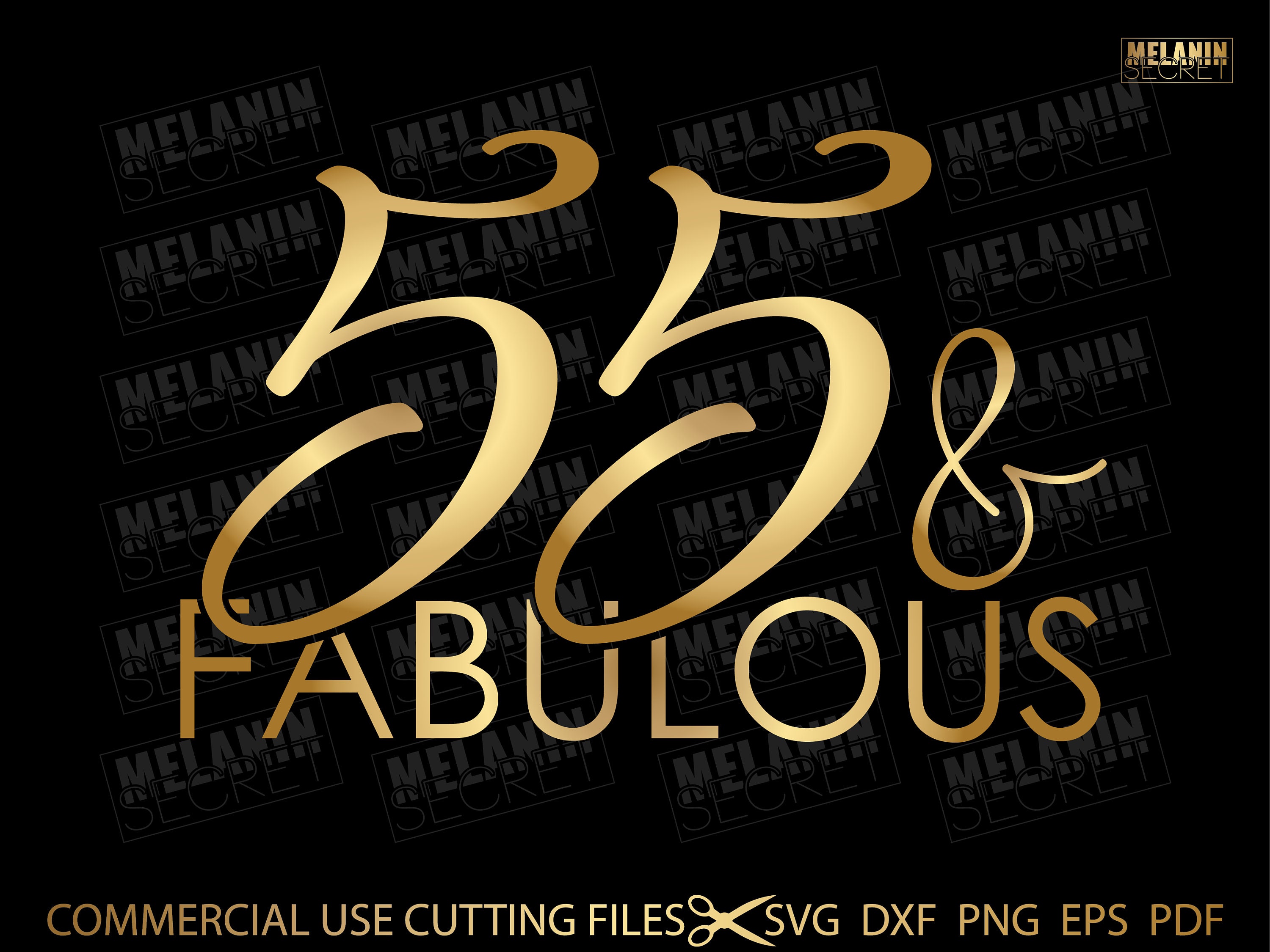 Fifty Five and Fabulous SVG 55th Birthday SVG Birthday Shirt - Etsy