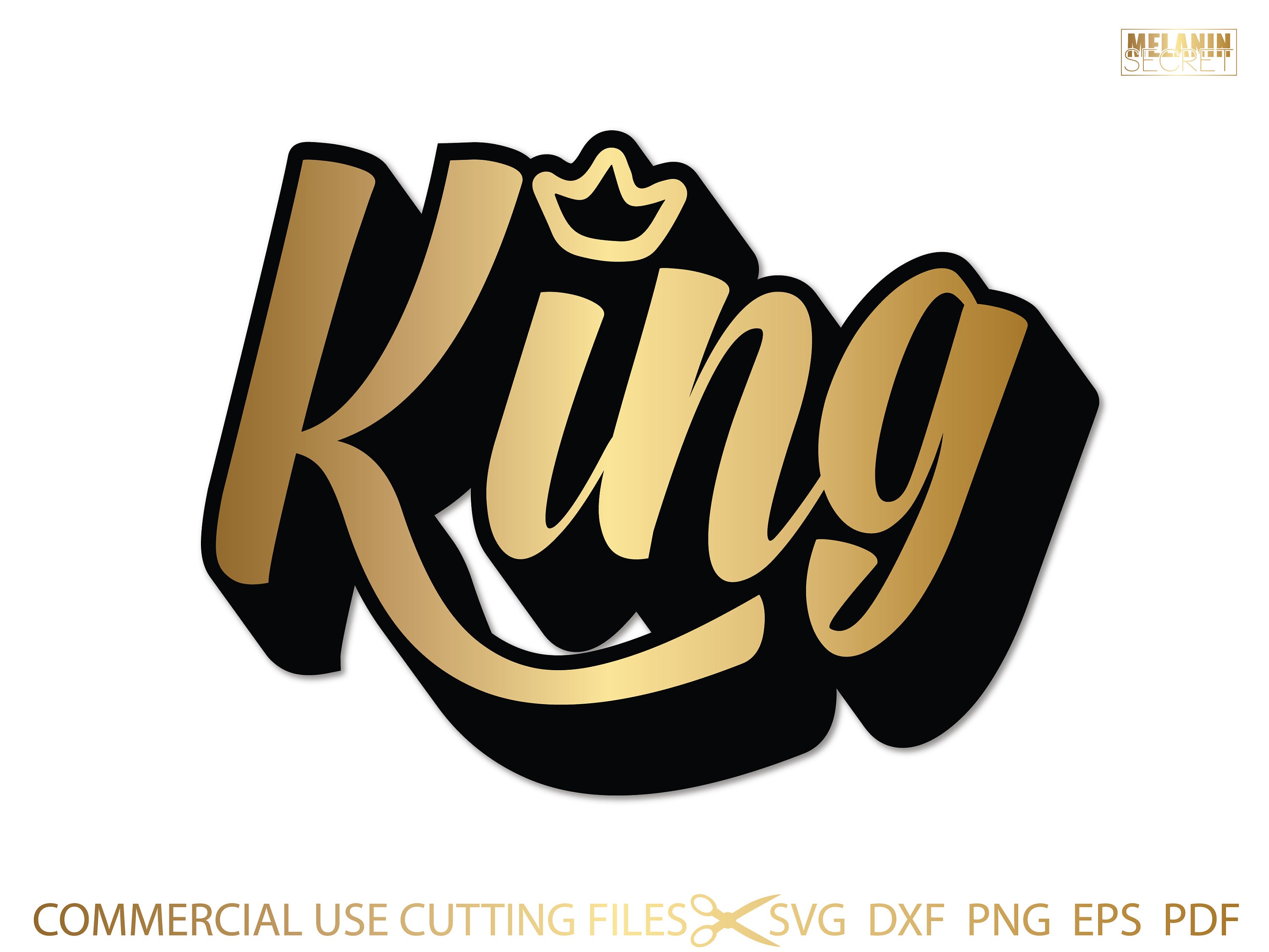 Rey con Corona Gráfico Svg King Svg Queen Svg Family Svg - Etsy México