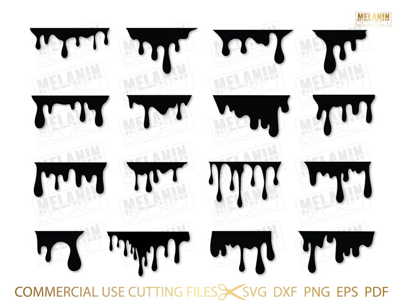 Dripping Borders SVG Bundle dripping Svg Dripping Borders - Etsy
