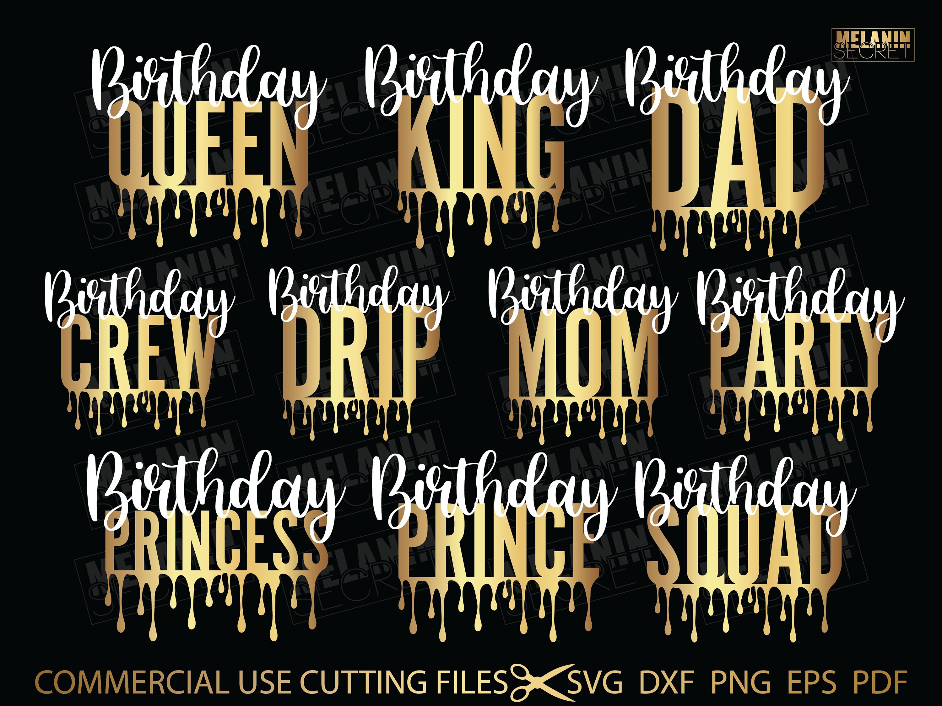 Birthday Drip SVG Birthday Queen Svg Birthday Princess Svg - Etsy