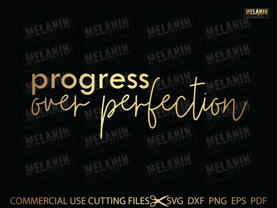 Progress Over Perfection SVG Grateful Svg Strong Women SVG - Etsy