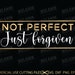 Not Perfect Svg, Inspirational Svg, Motivational Quote Sayings Svg ...