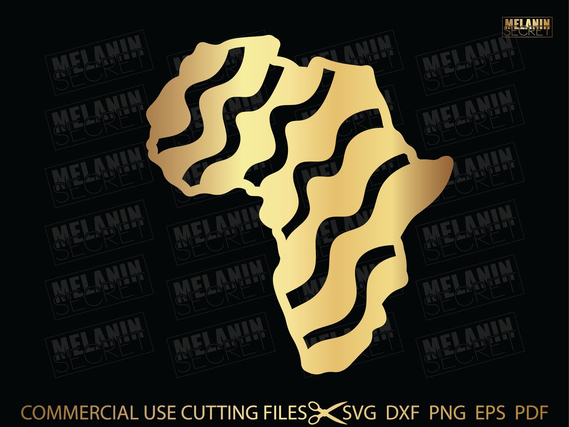 Africa Map Frame SVG Africa Frame Africa Map Monogram SVG - Etsy