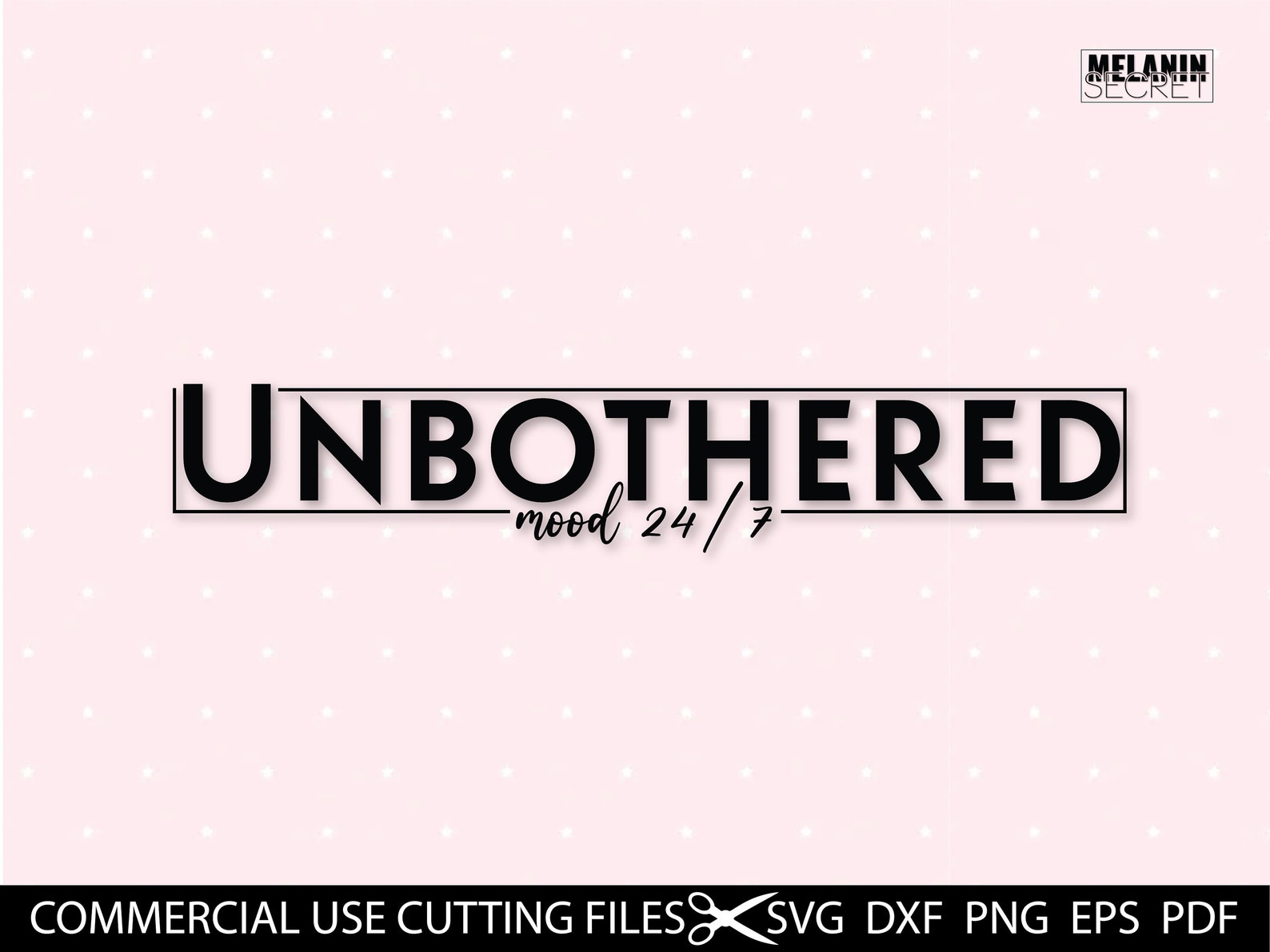 Unbothered SVG Melanin SVG Black Woman SVG Unbothered Mood - Etsy