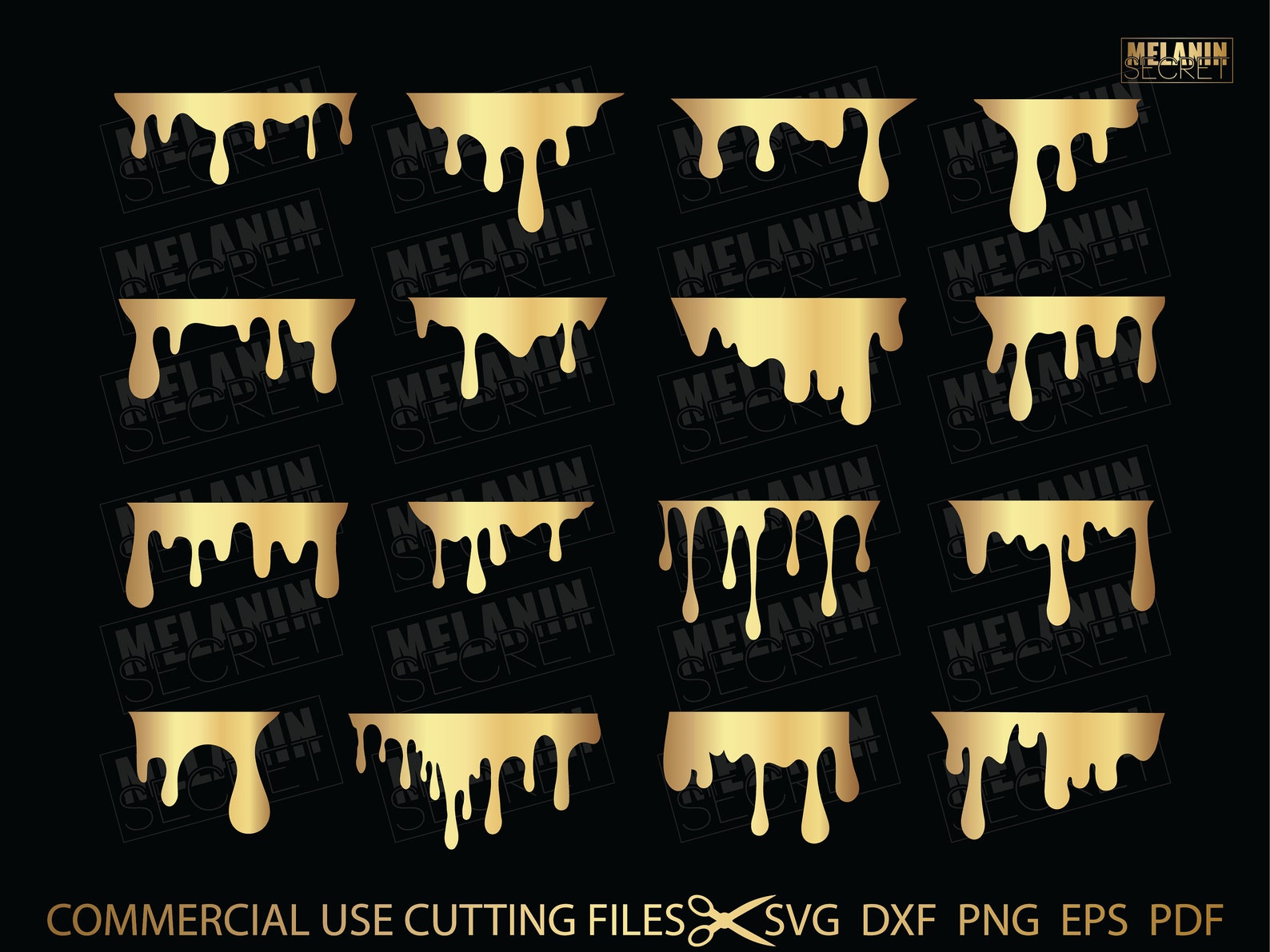 Dripping Borders SVG Bundle dripping Svg Dripping Borders | Etsy