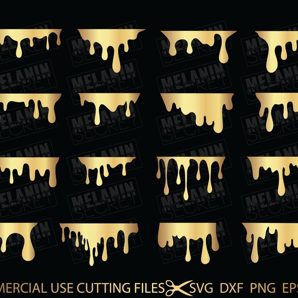 Drip Svg - Etsy
