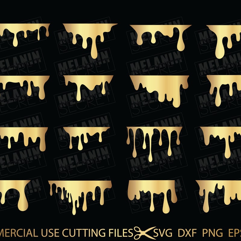 Drip Svg - Etsy