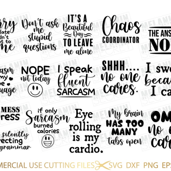 Funny Quotes Svg - Etsy