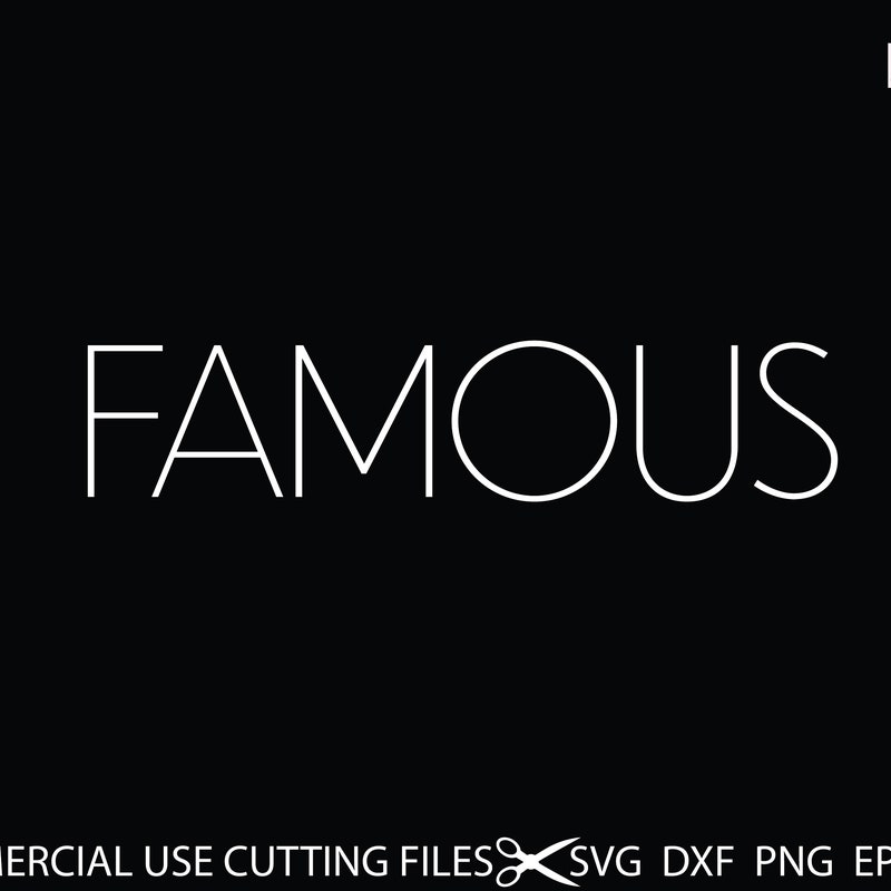 Famous Svg - Etsy