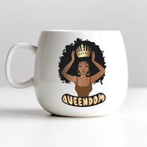 Afro Queen With Crown SVG, Diva, Queen Boss, Lady, Black Woman, Glamour ...