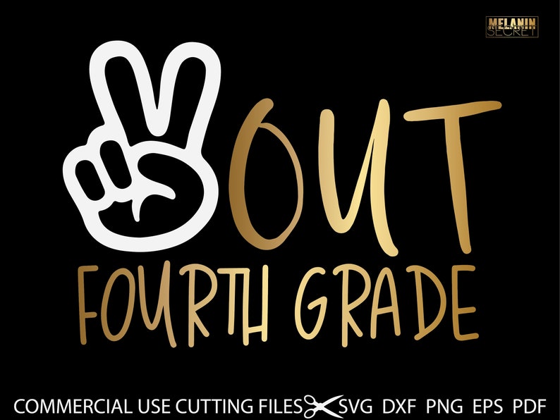 Fourth Grade SVG Last Day of School Svg Peace Out Fourth - Etsy