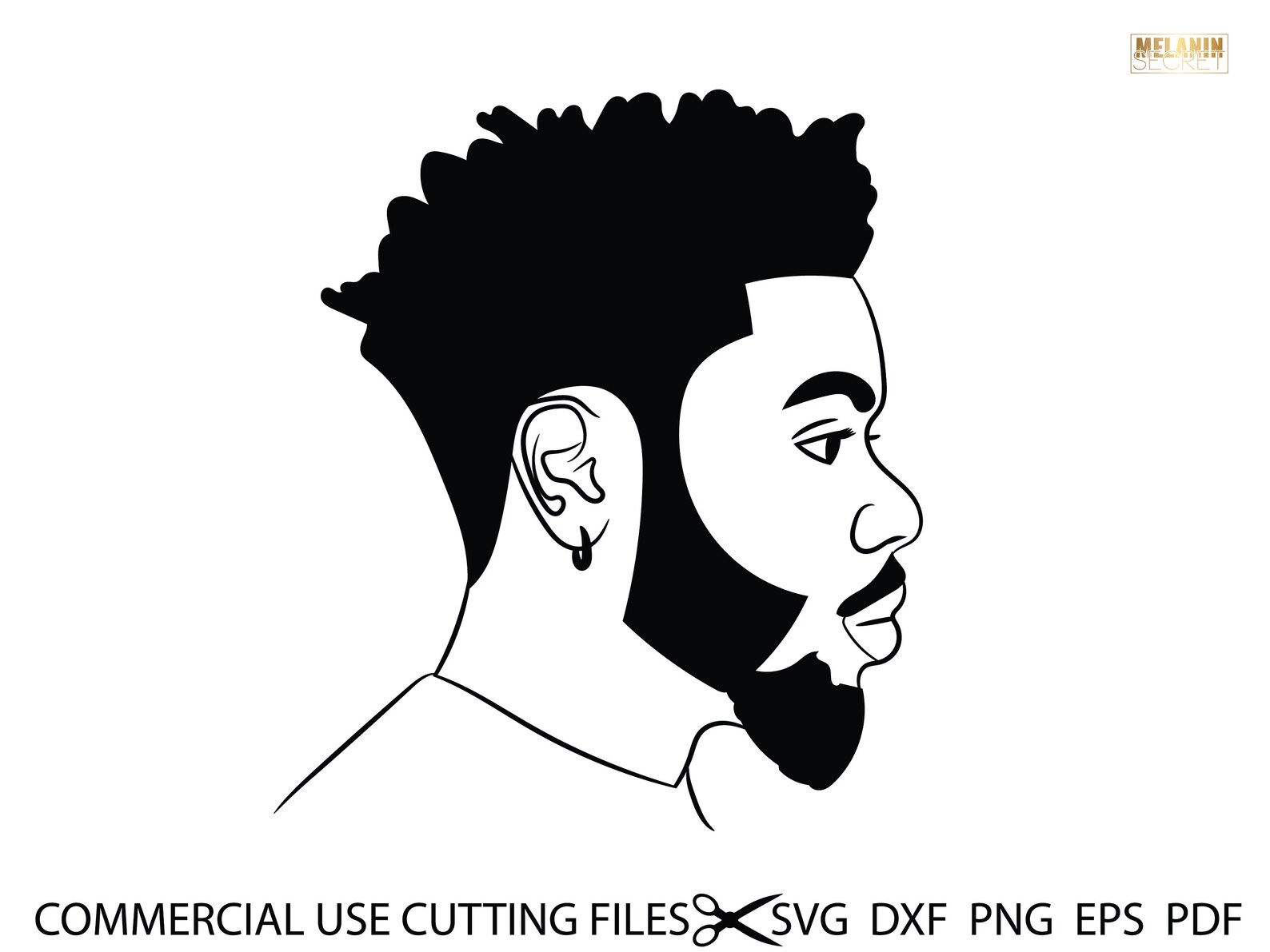 Black Man Svg Afro Man SVG Father Svg Dad Svg Melanin Svg - Etsy