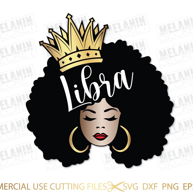 Libra Queen Svg - Etsy