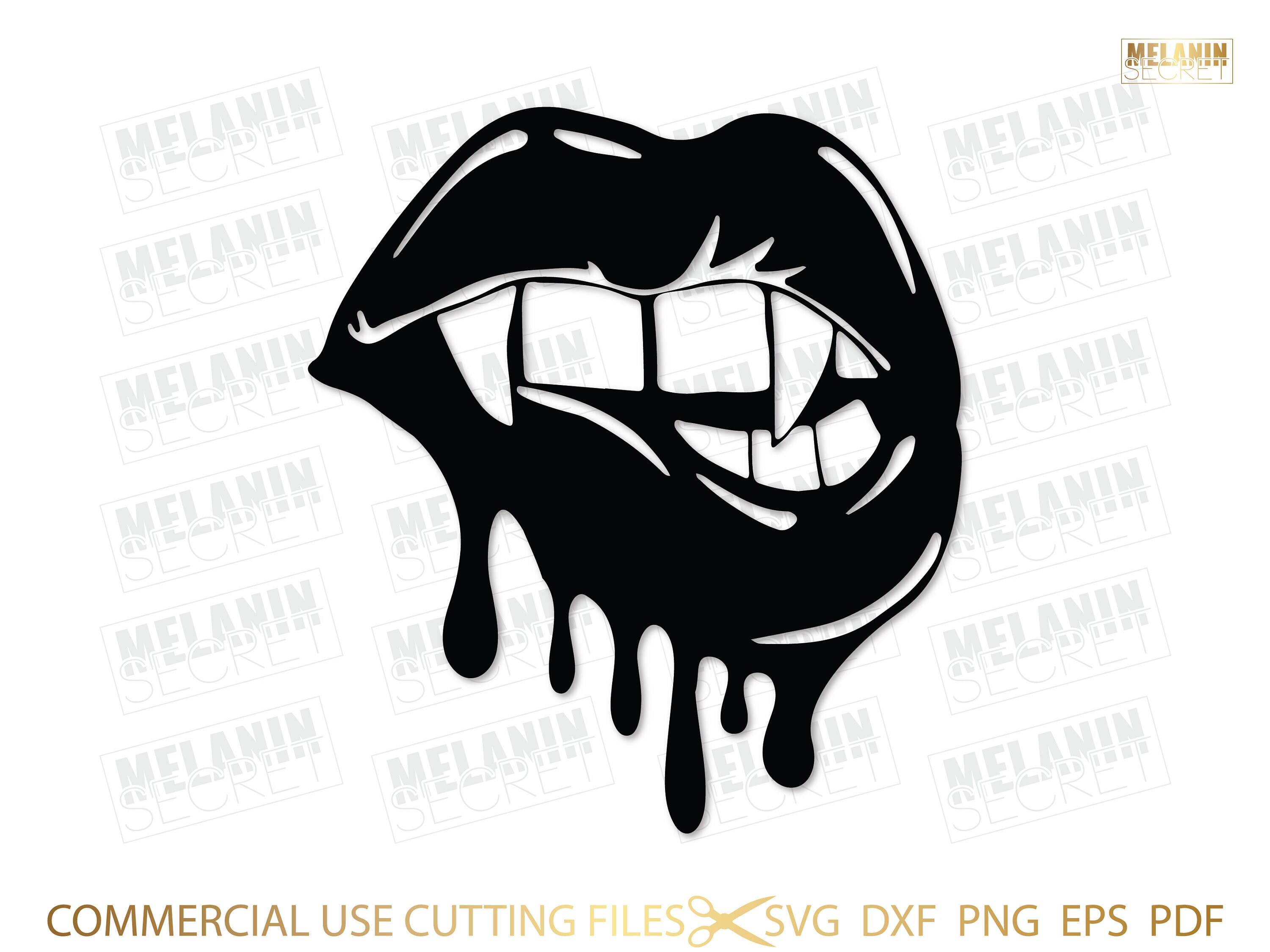 Vampire SVG Halloween Svg Halloween Vampire Lips Svg Drip | Etsy