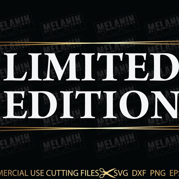 Limited Edition Svg - Etsy