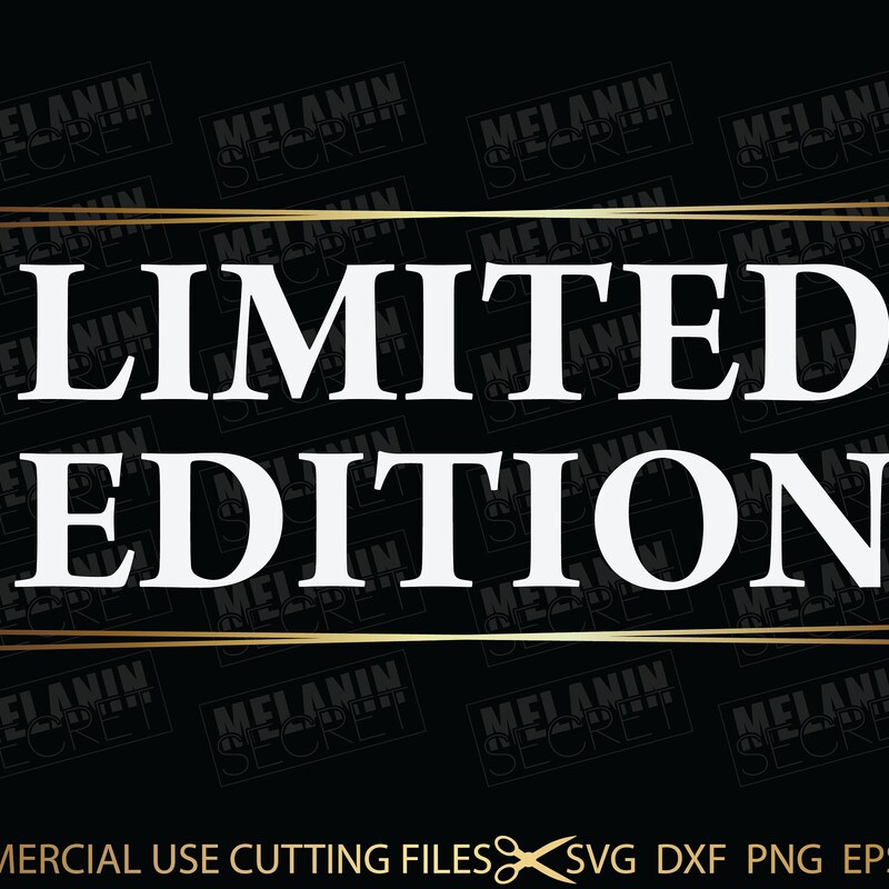 Limited Edition Svg - Etsy