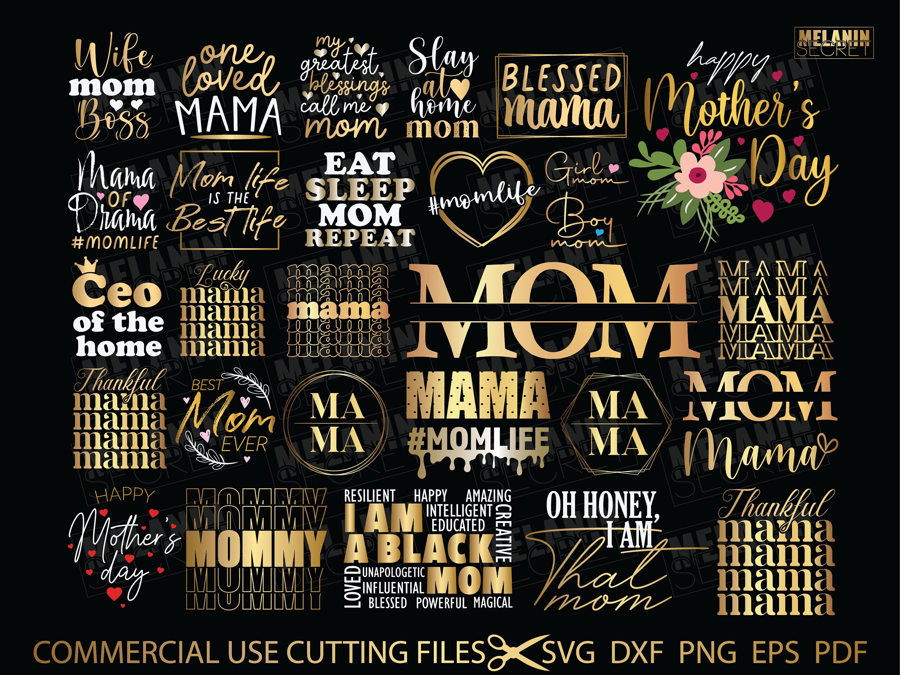 29 Mom Bundle SVG Mother's Day Svg Mom Svg Mom Life - Etsy