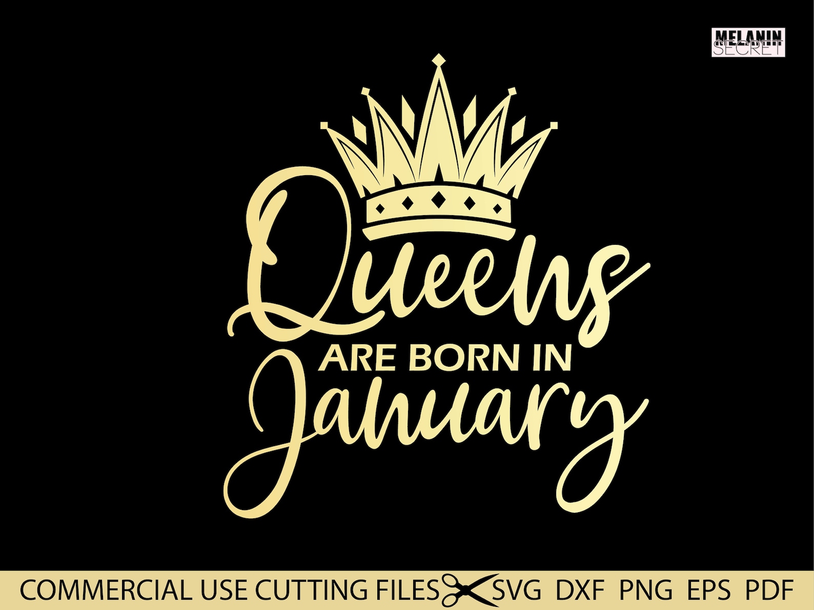 Queens Are Born in January SVG January Queen Svg Capricorn - Etsy