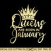 Queens Are Born in January SVG, January Queen Svg, Capricorn Svg ...