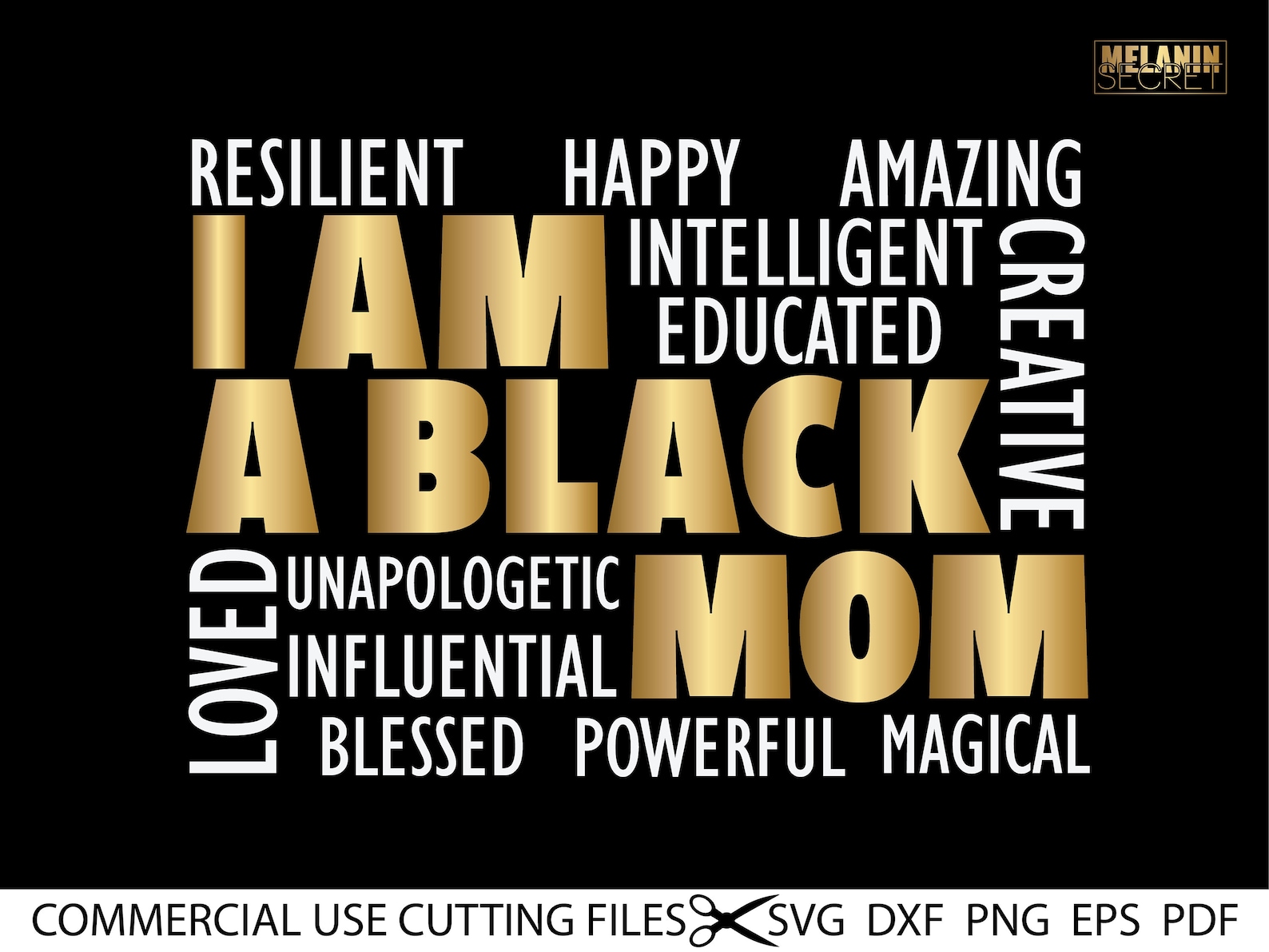 I Am A Black Mom Svg Black Mom Svg Black History Month Svg Etsy