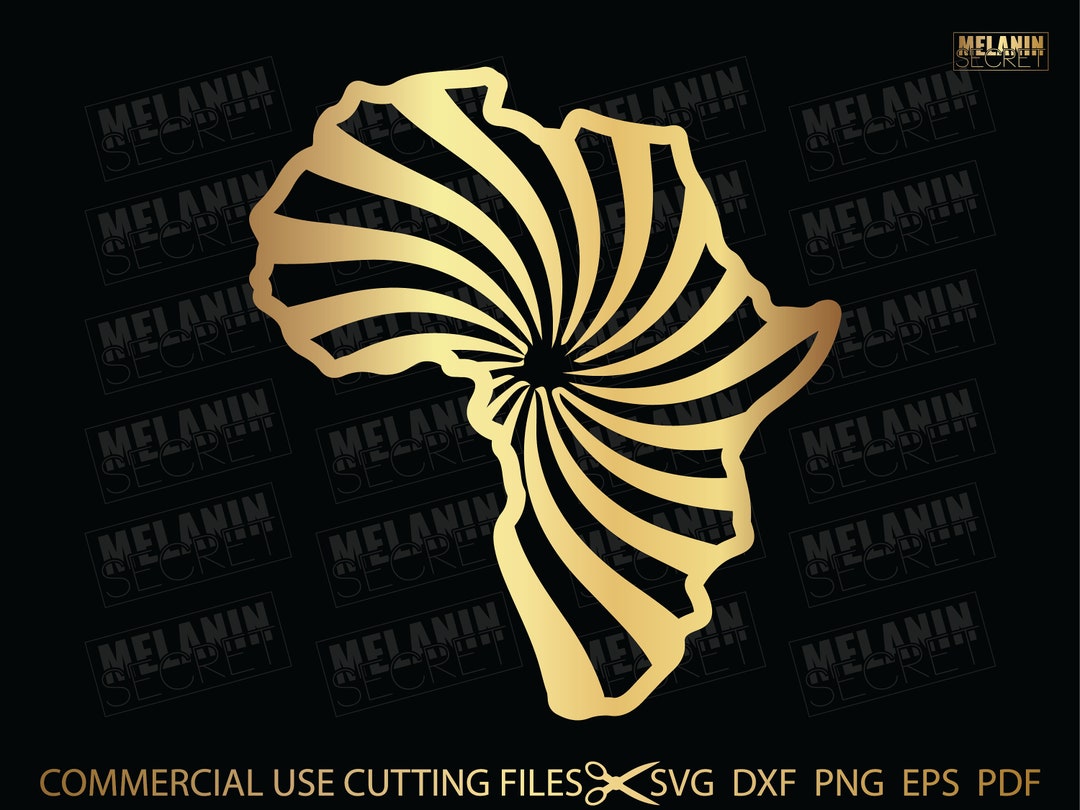 Africa Map Frame SVG Africa Frame Africa Map Monogram SVG - Etsy Canada