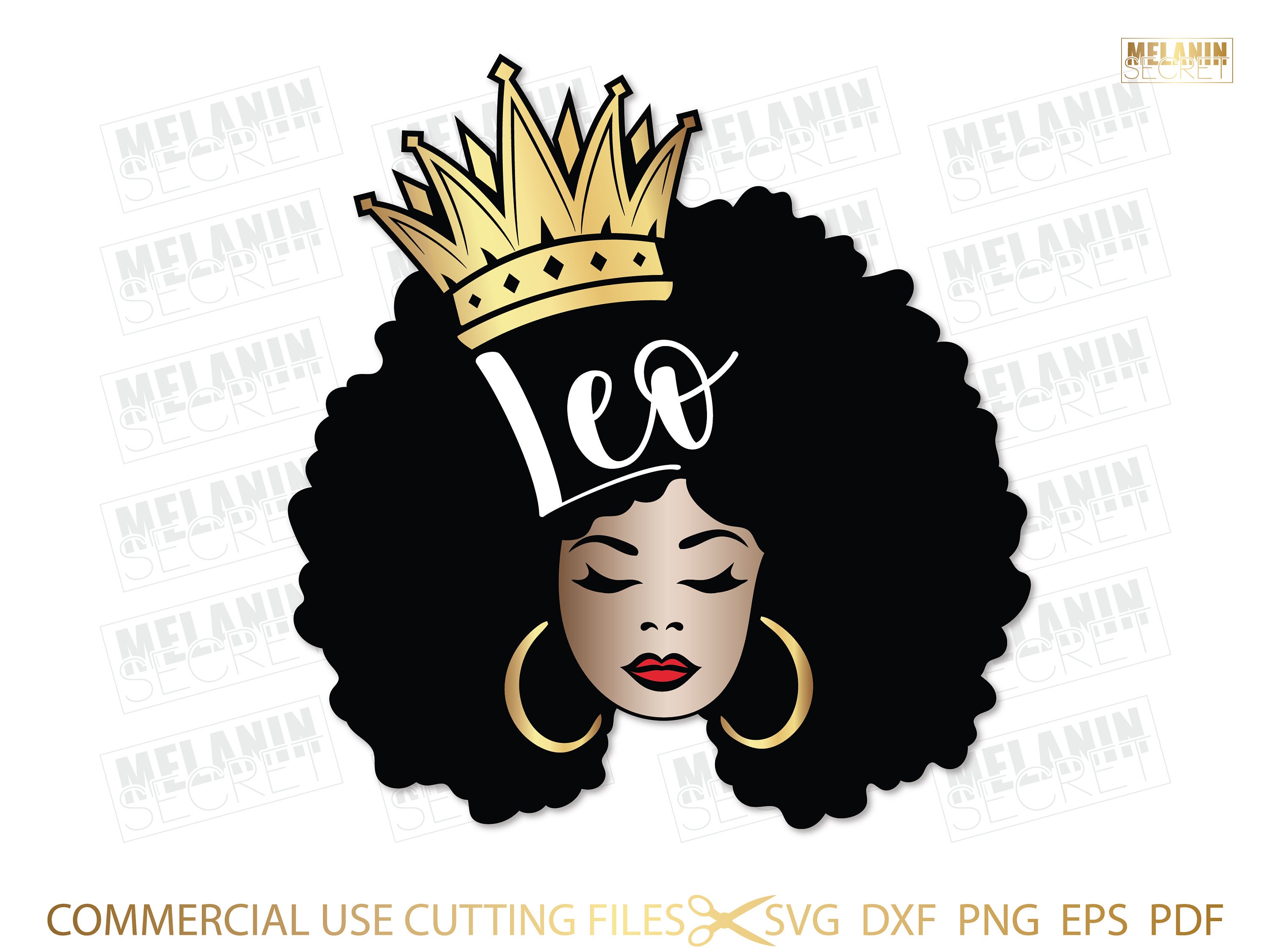 Leo Queen SVG Leo Svg Afro Svg Black Girl Magic Svg - Etsy UK