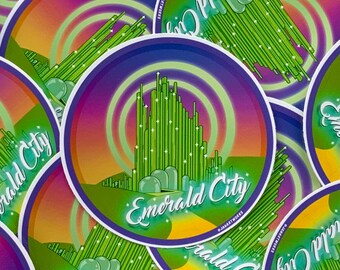 Emerald City Sticker - Etsy