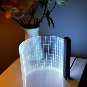Flex Table Lamp, Acrylic Desk Lamp, Standing Ambiance Light, Futuristic ...