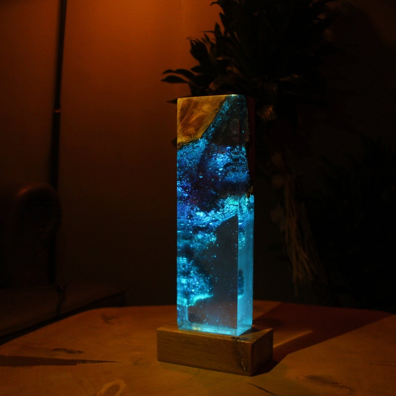 Led Resin Table - Etsy