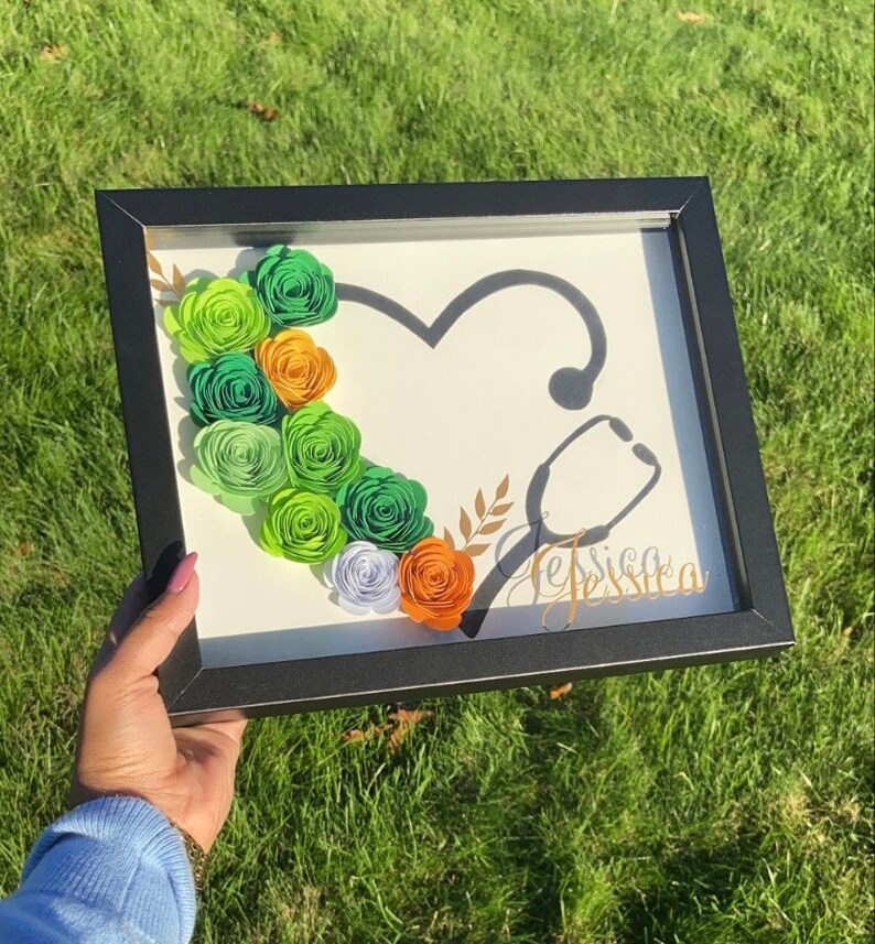 8x10 Medical Rose Shadowbox Perfect for Medical Assistants - Etsy