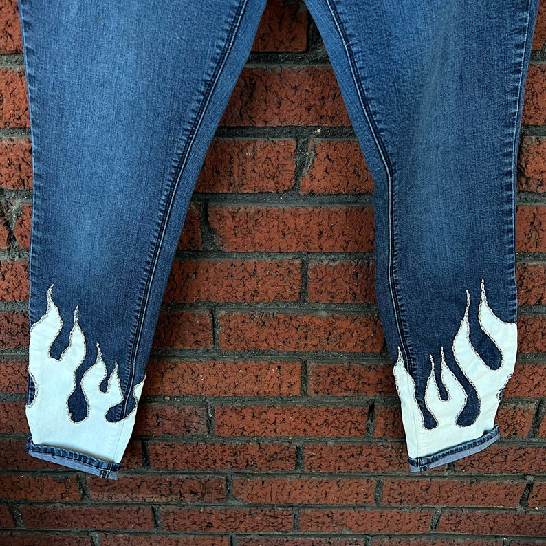 Flame Denim Jeans - Etsy
