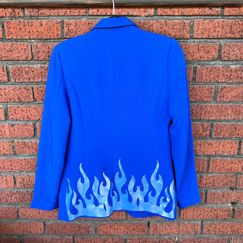 Blue Flame Blazer - Etsy