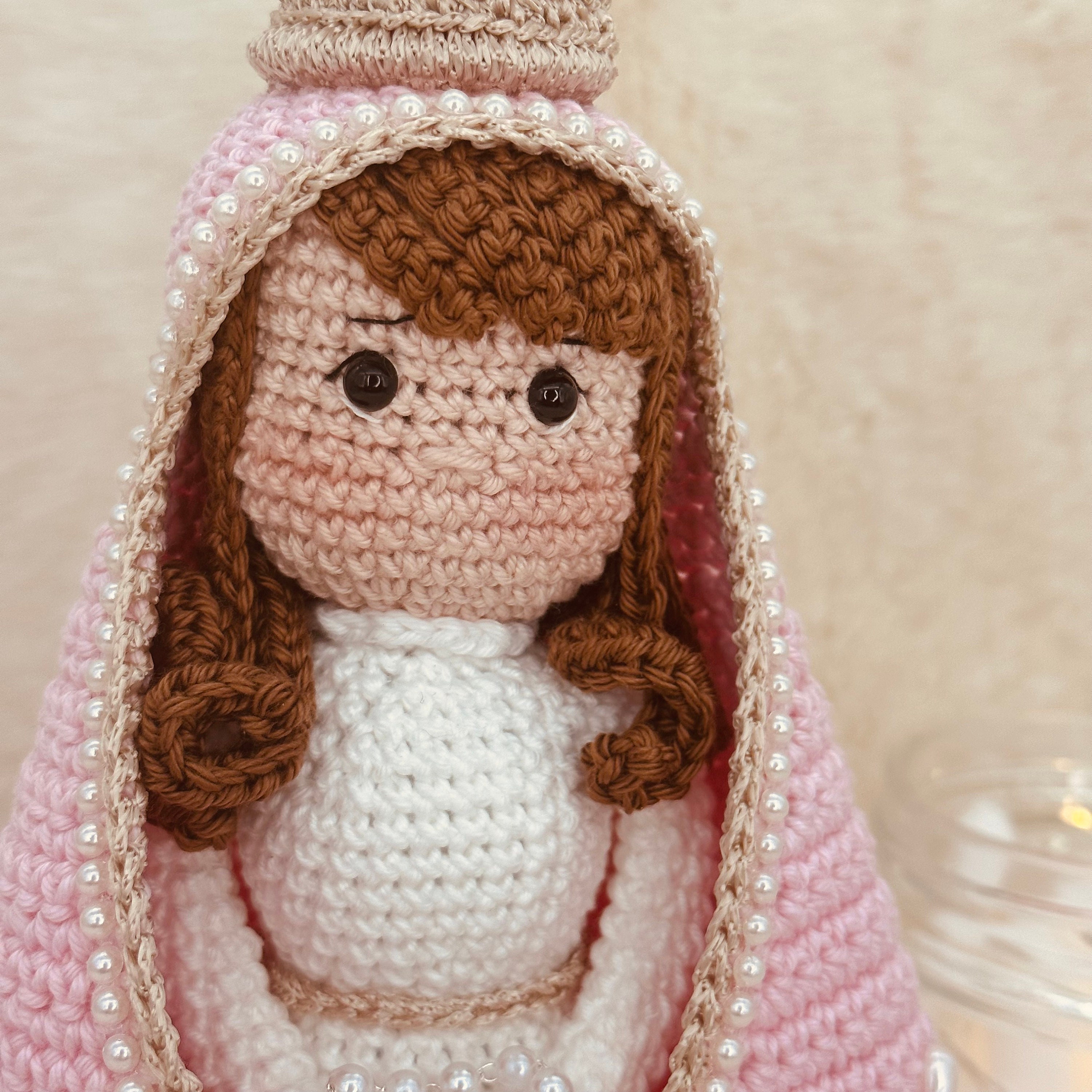Virgin Mary Crochet Doll Amigurumi Handcrafted Art - Etsy