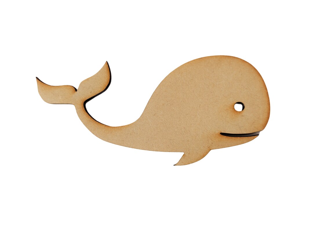 209 Wooden Whale MDF Craft Shapes, Blank, Scrapbook, Decoration ...