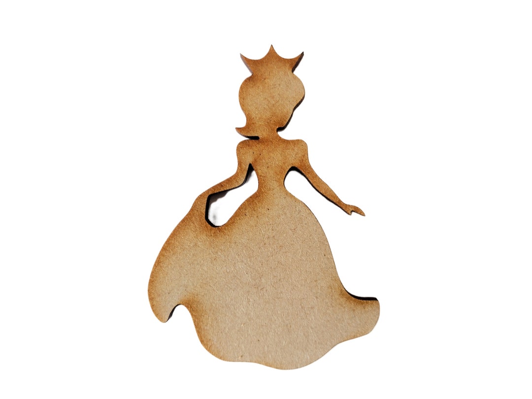 153 Wooden Princess MDF Craft Shapes, Blank, Scrapbook, Decoration ...