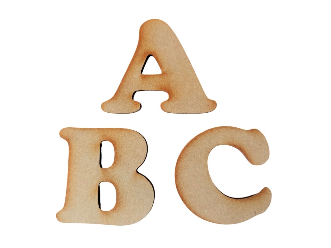 169 Wooden Uppercase Cooper Black Font Letters & Numbers, Craft Shapes ...