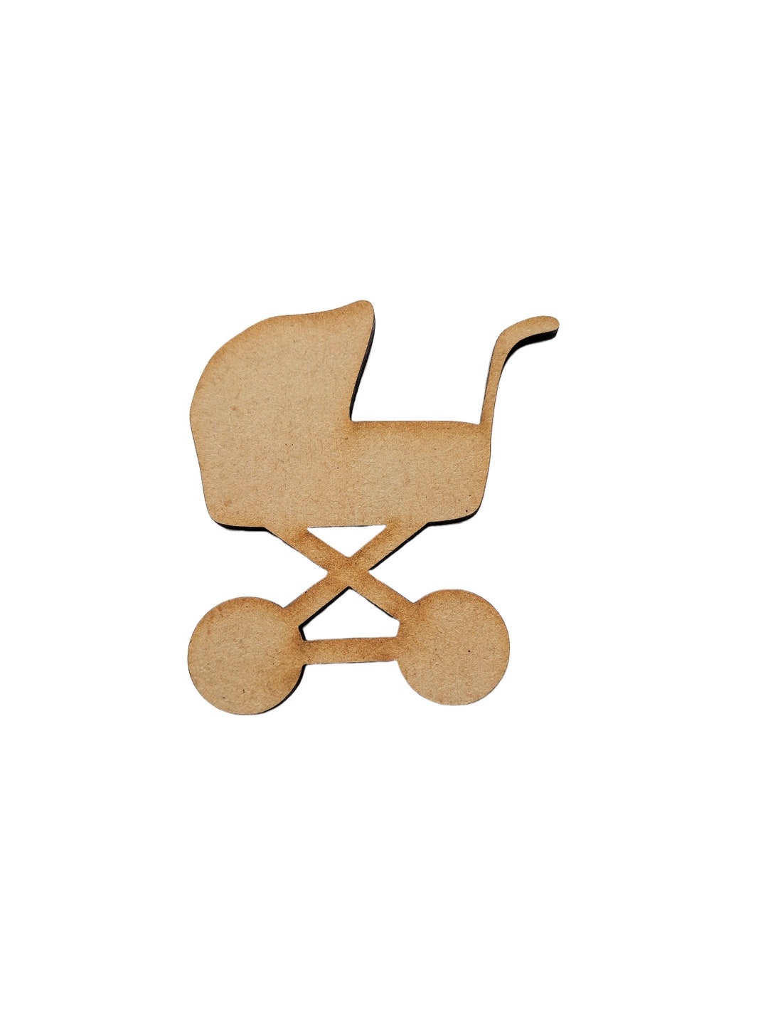 262 Wooden Pram MDF Craft Shapes, Blank, Scrapbook, Decoration ...