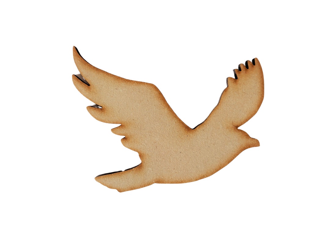 058 Wooden Flying Bird MDF Craft Shapes, Blank, Scrapbook, Decoration ...