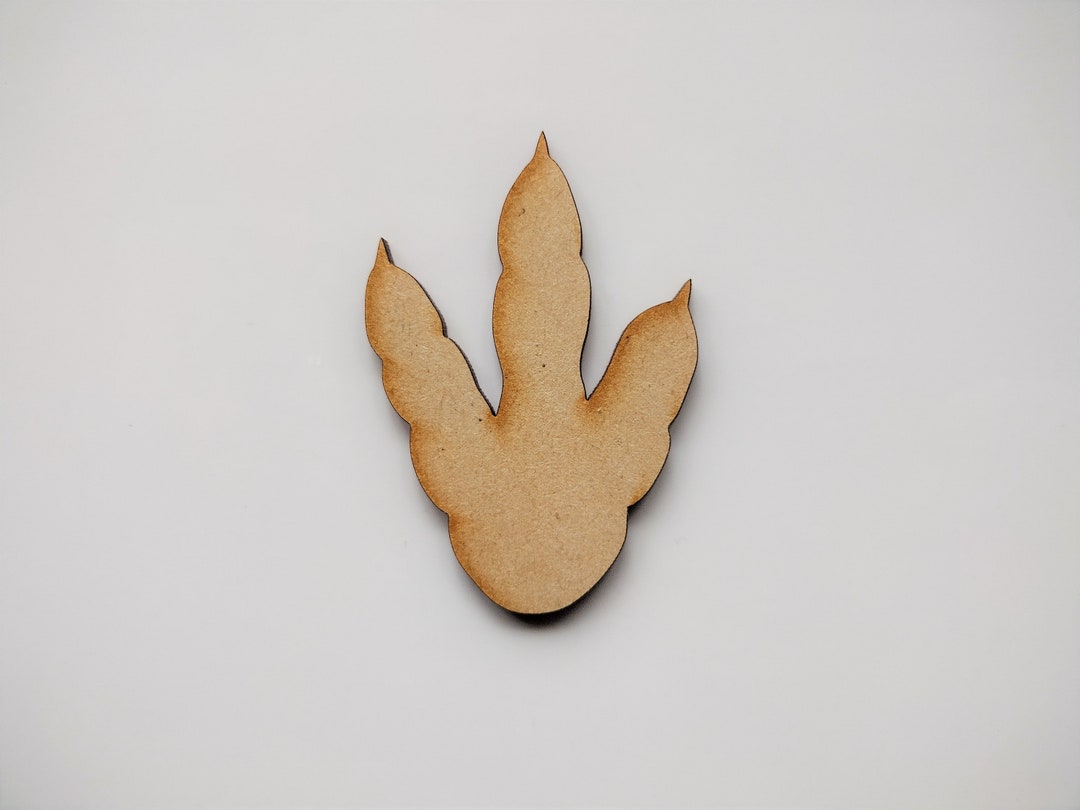 122 Wooden Dinosaur Foot MDF Craft Shapes Blank Scrapbook - Etsy UK