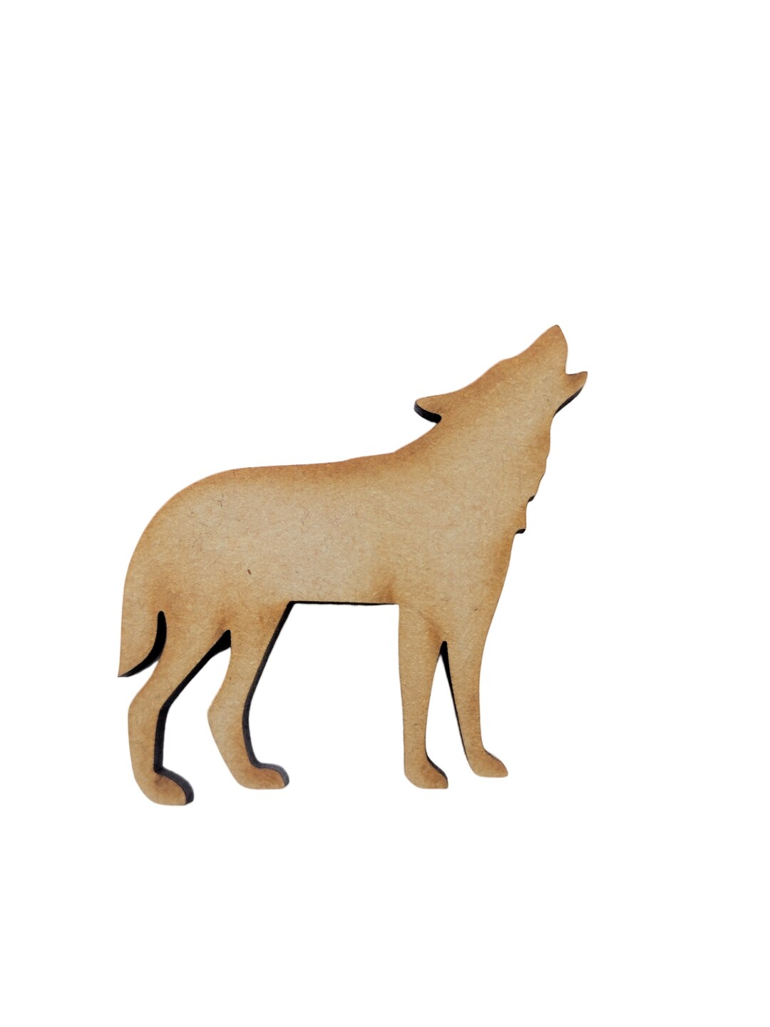 247 Wooden Wolf MDF Craft Shapes, Blank, Scrapbook, Decoration ...