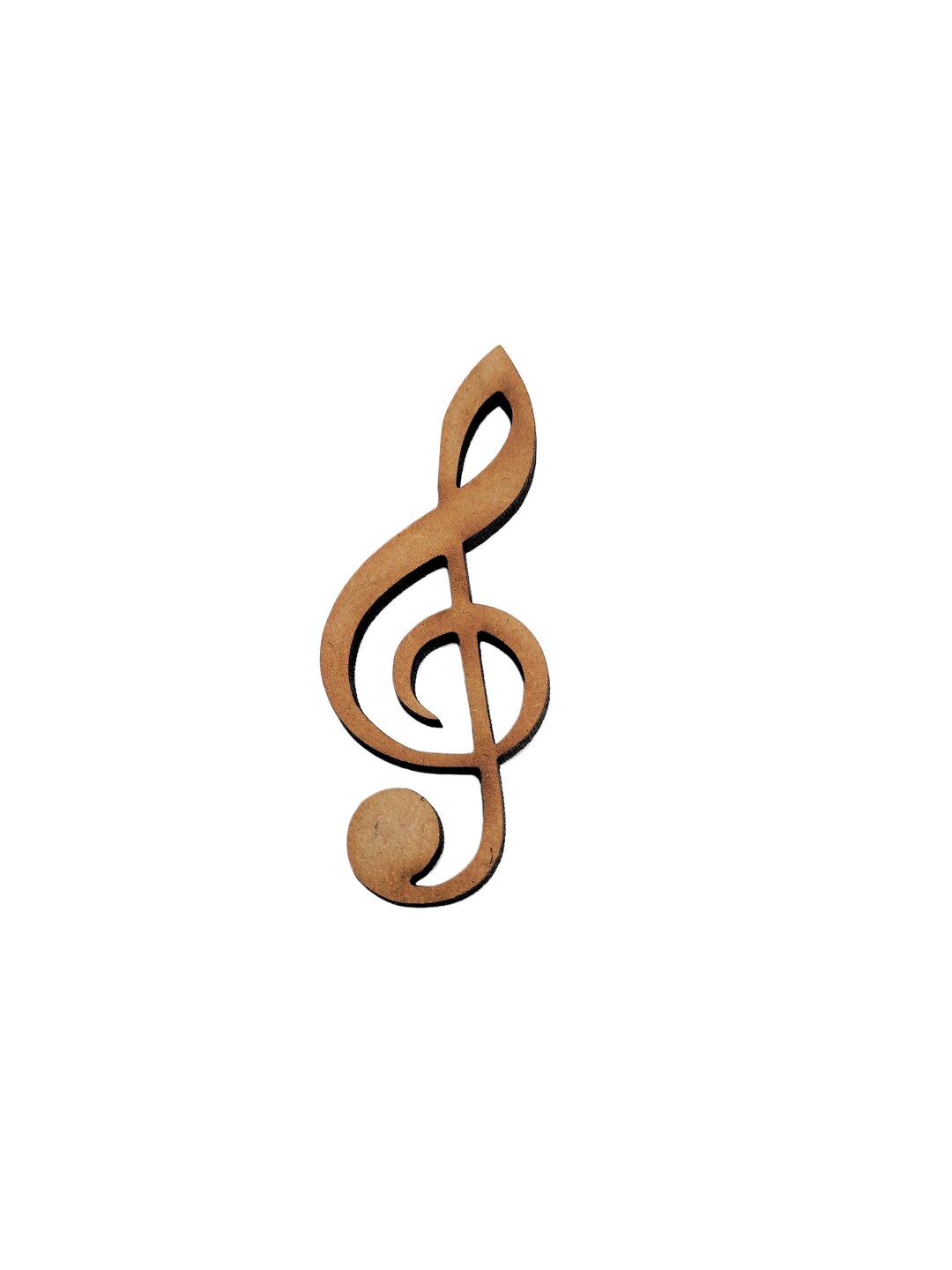 111 Wooden Treble Clef MDF Craft Shapes, Blank, Scrapbook, Decoration ...