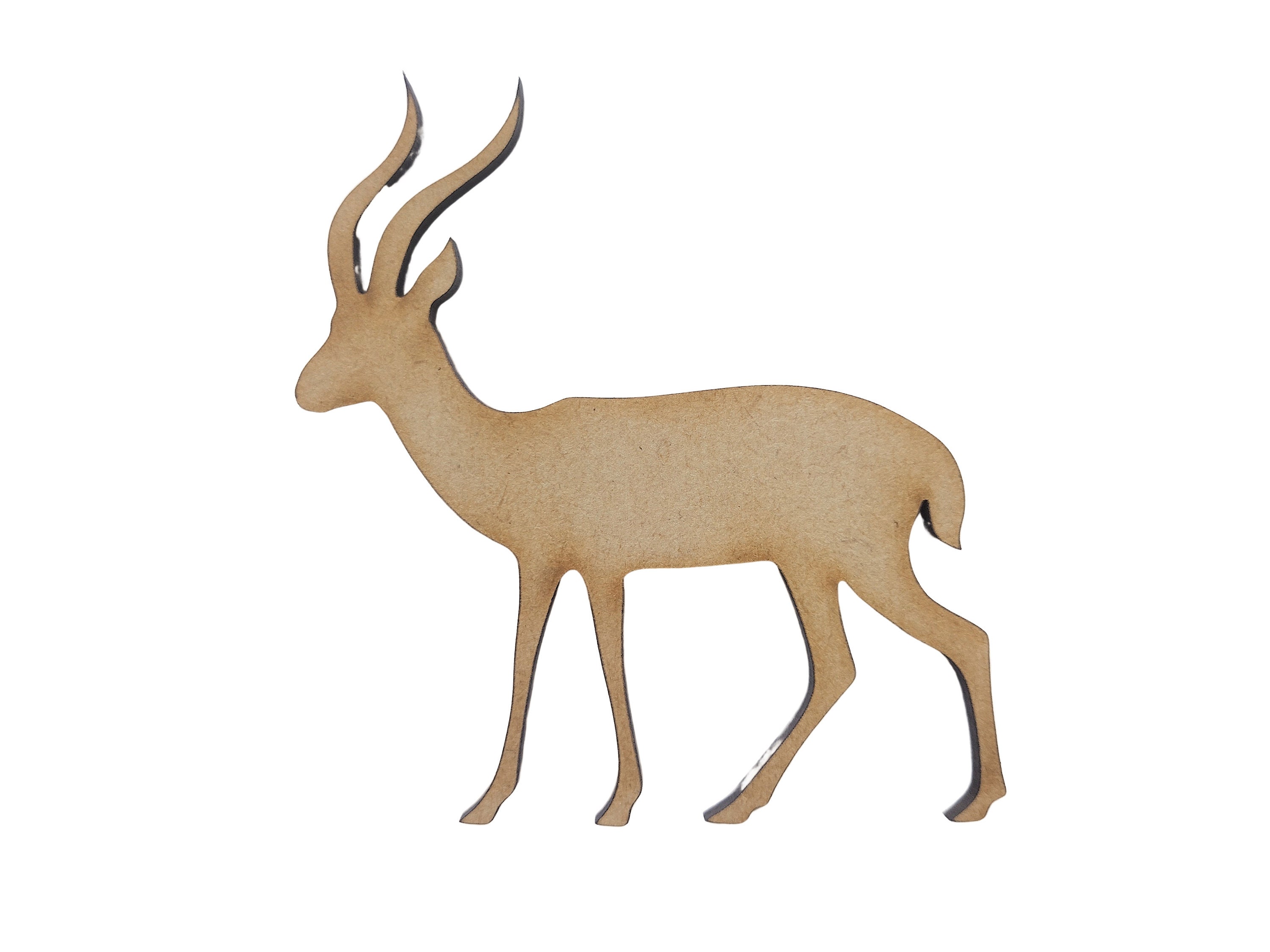 393 Wooden Gazelle MDF Craft Shapes, Blank, Scrapbook, Decoration ...