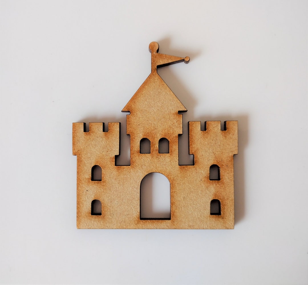 159 Wooden Castle MDF Craft Shapes Blank Scrapbook - Etsy