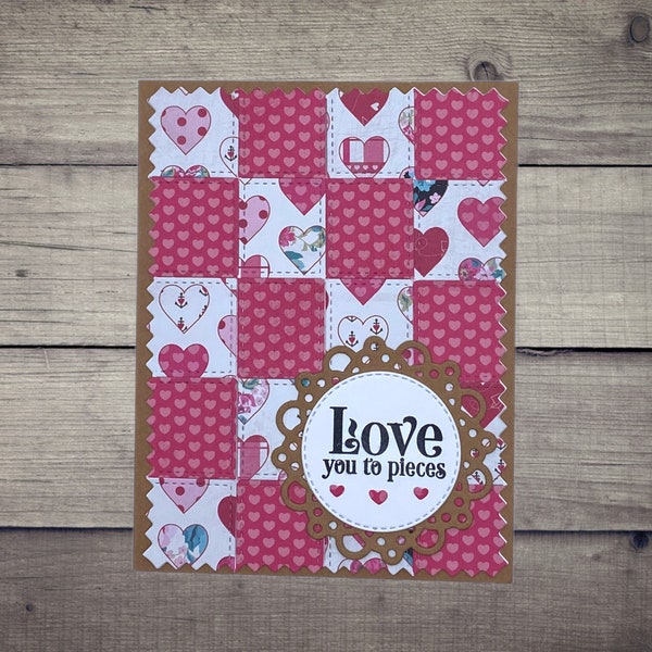 Patchwork Quilt Card - Etsy