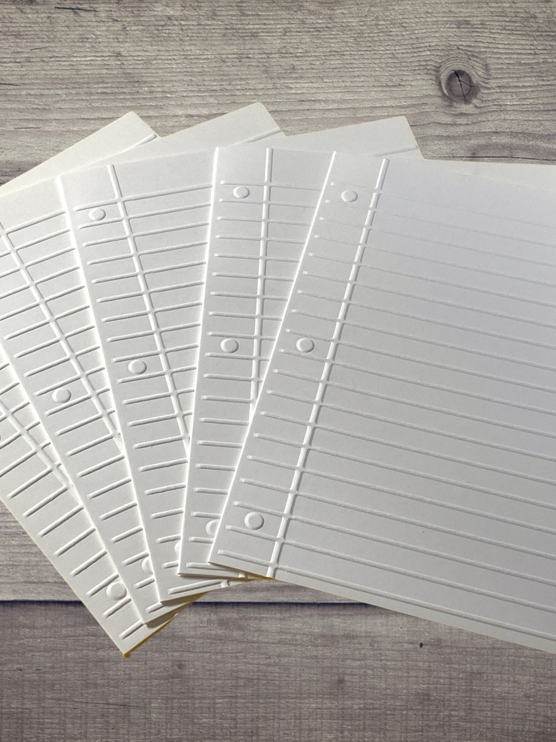 Teacher Cards 5 Ct School Note Cards Notebook Lined Paper - Etsy