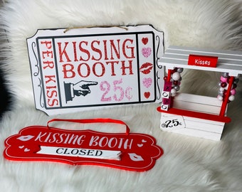 Kissing Booth Sign | Etsy