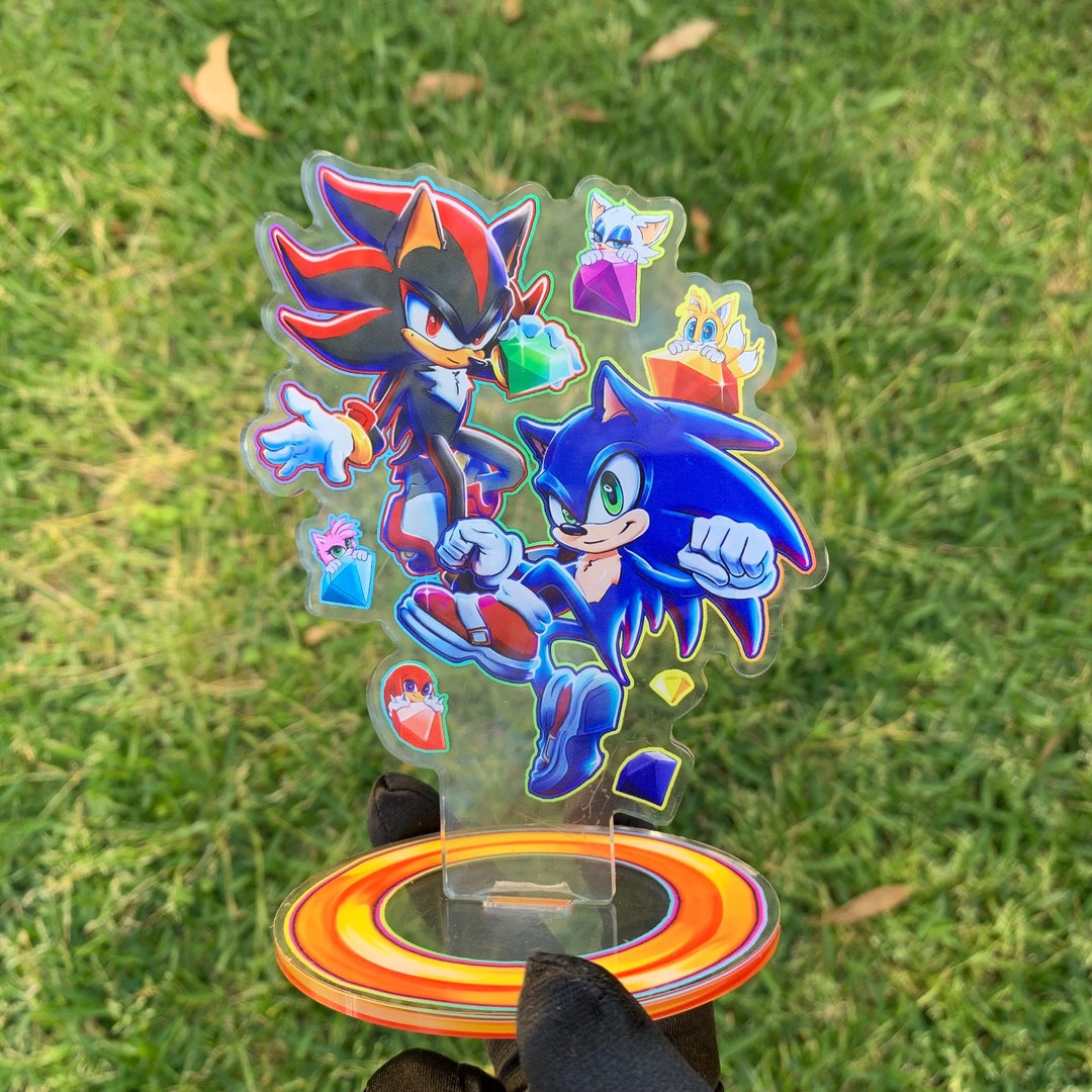 Sonic Vs Shadow Acrylic Standee Featuring Other Characters - Etsy