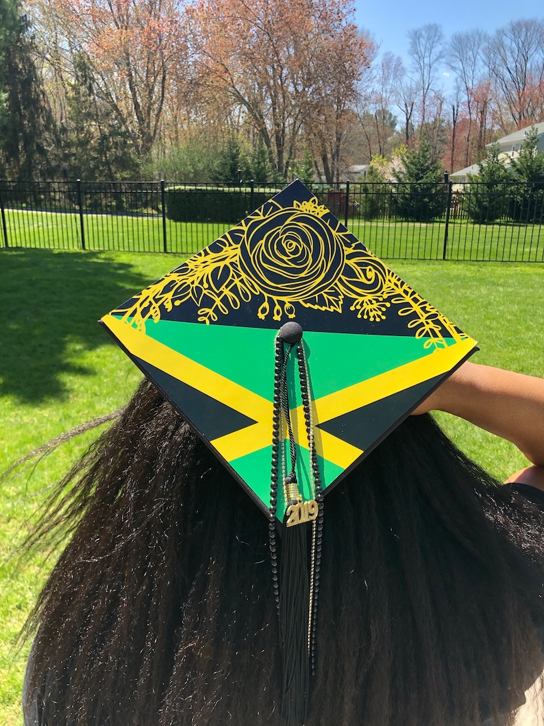 Graduation Cap Topper African Caribbean Flags - Etsy