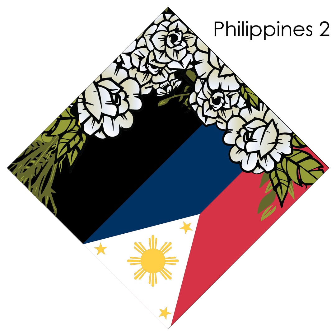 Graduation Cap Topper Asia Flags - Etsy